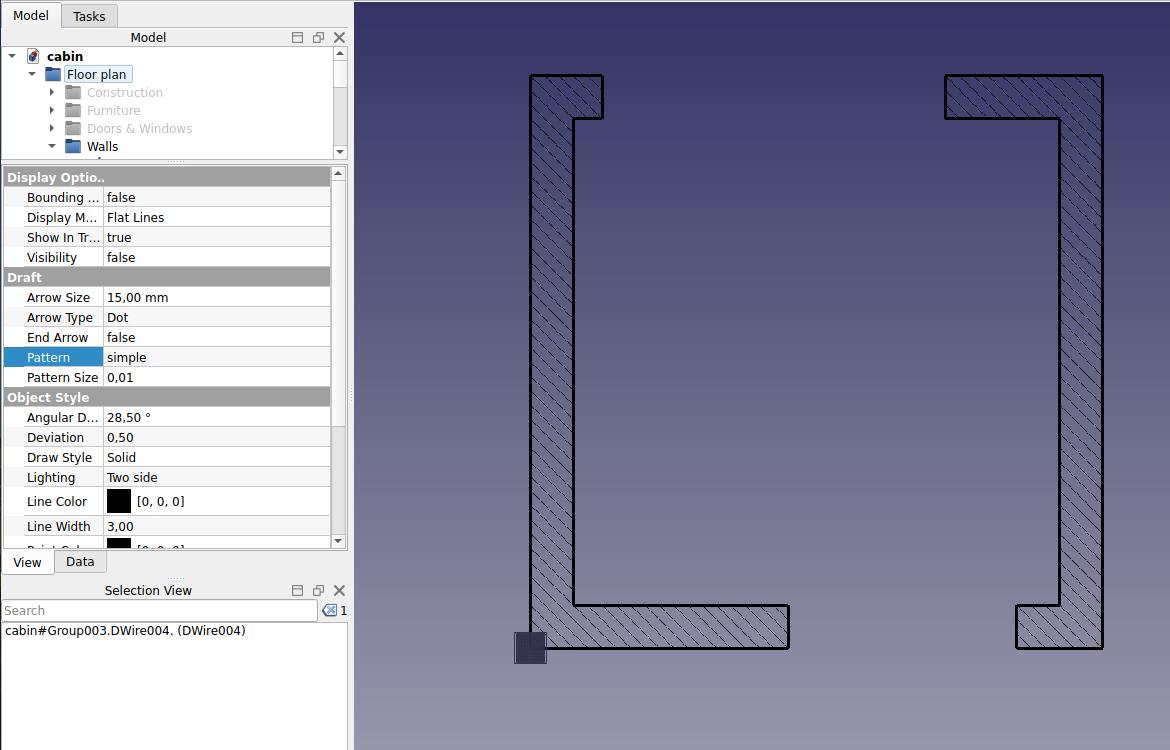 We can now hide the construction geometry by right-clicking the Construction group and choose ...
