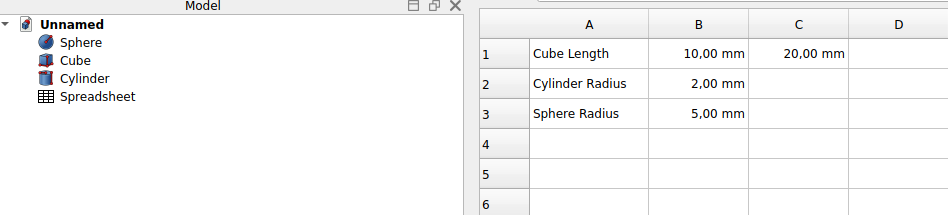 Spreadsheet Workbench page will describe in more detail all the ...